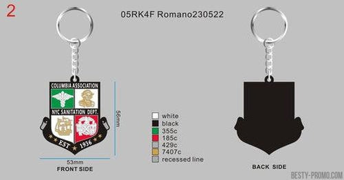 CUSTOM RUBBER KEYCHAINS - 05RK4F Romano – Besty-Promo CUSTOM RUBBER KEYCHAINS - 05RK4F Romano – Besty-Promo